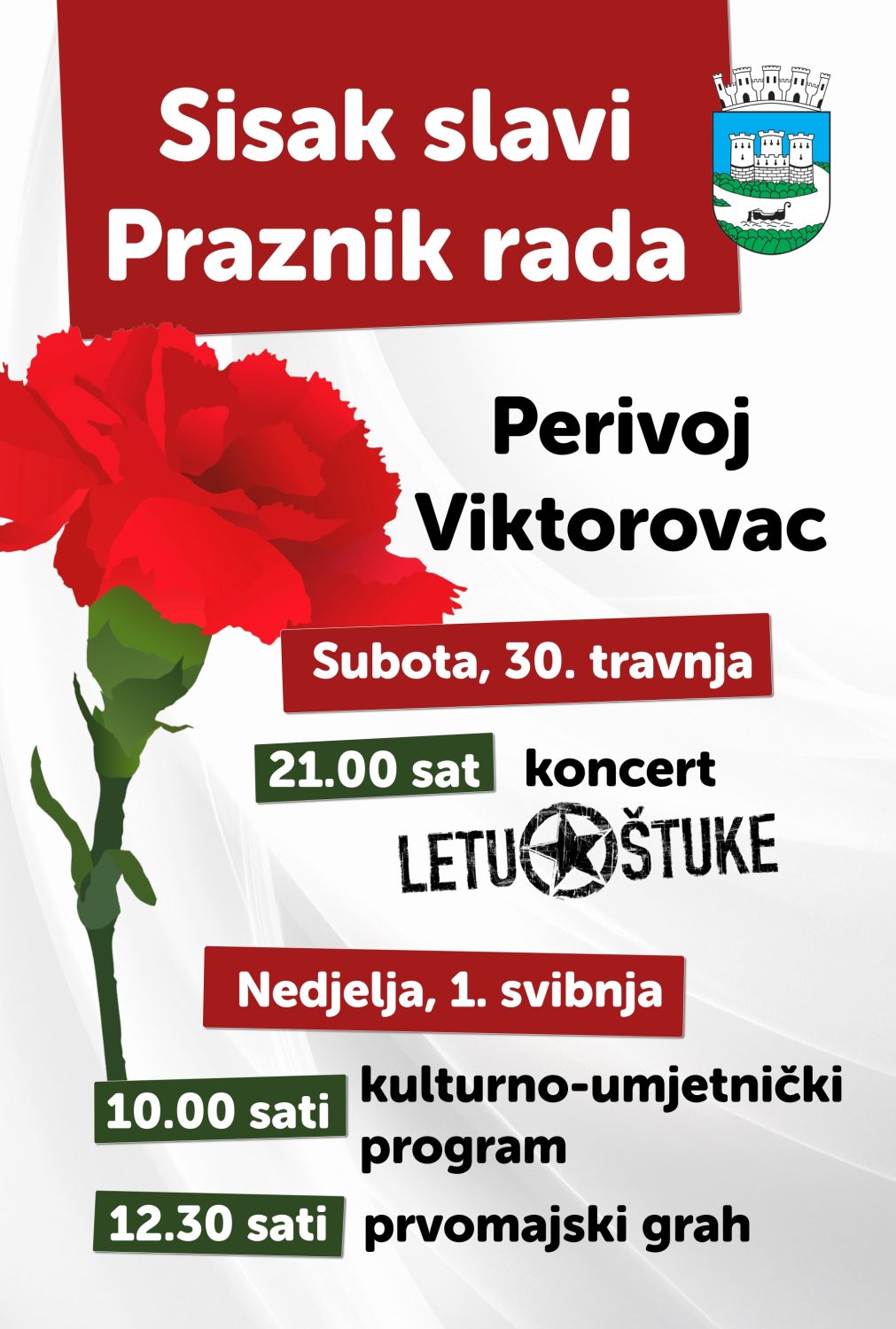 Proslava Praznika rada u Perivoju Viktorovac | Grad Sisak